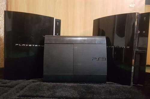 3 Sony PS3 под восстановление или на запчасти