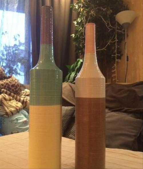 Интерьерная ваза бутылка