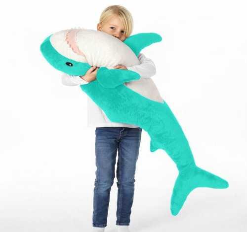 Акула из Икеи 100 см (Бирюзовая) IKEA