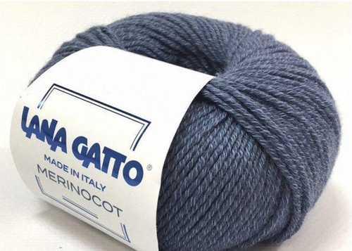 Пряжа Lana Gatto merinocot 10173 джинс