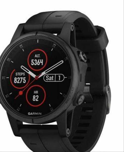 Часы Garmin Fenix 5S Plus Sapphire Black