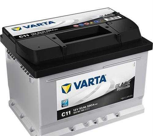 Аккумулятор 53Ah Varta 500A C11 низкий обратный