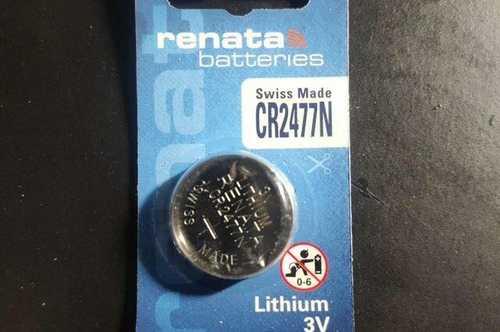 Элемент литиевый (батарейка) Renata CR2477N