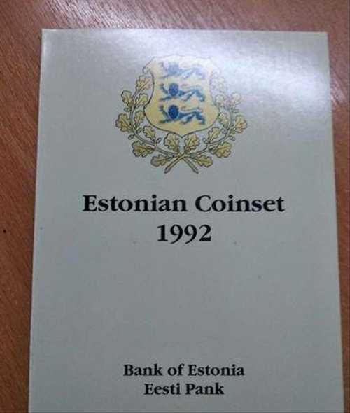 Годовой набор монет Эстония 1992