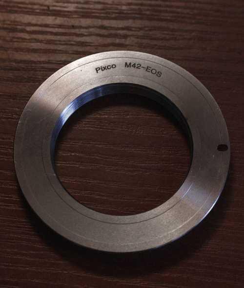 Переходное кольцо pixco m42-canon без чипа