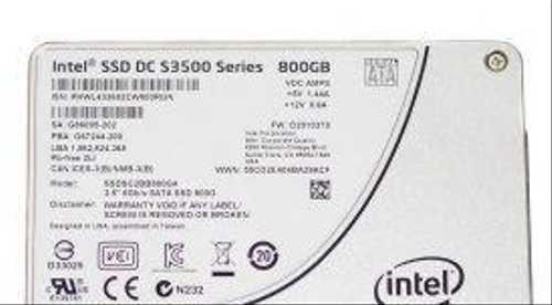 SSD 800Gb Intel DC S3500 (серверный)