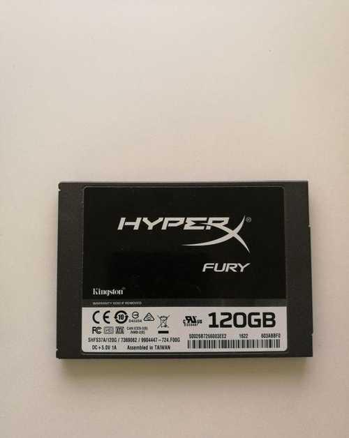 Ssd kingston hyper x fury 120 gb