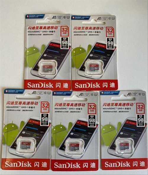 Новая microSD Sandisk 32 GB