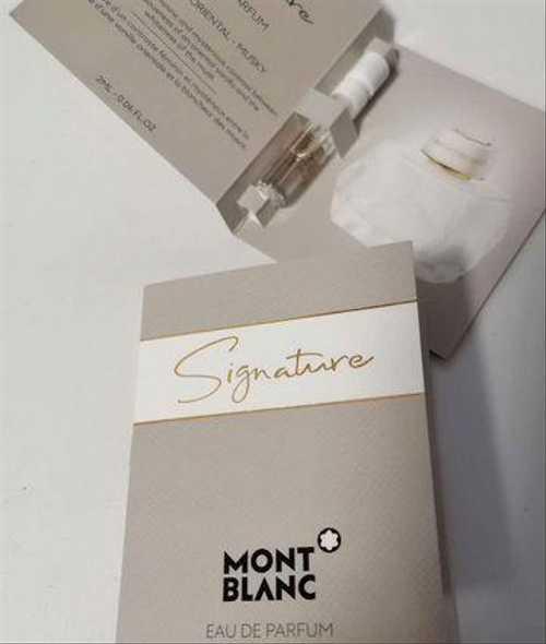 Mont Blanc- Signature. Сэмплы женский парфюмерии