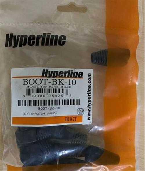 Hyperline boot-BK-10 Изолирующий колпачок RG-45
