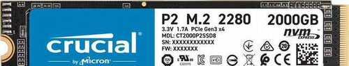 Накопитель SSD Crucial PCI-E x4 2Tb CT2000P2SSD8