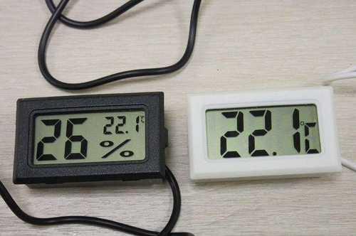 Цифровой термометр с ЖК экраном, выносной датчик
