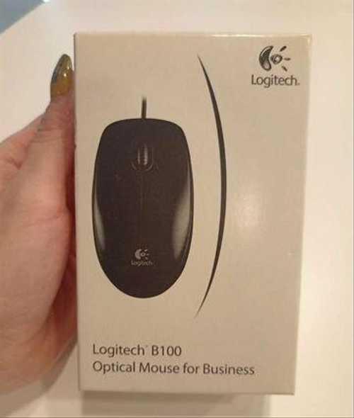 Компьютерная мышь logitech (с проводом)