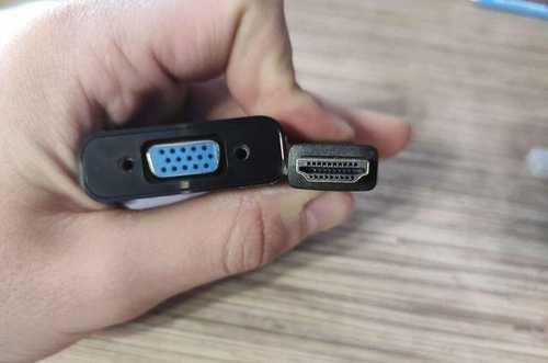 Подключил переходник hdmi vga пропал звук