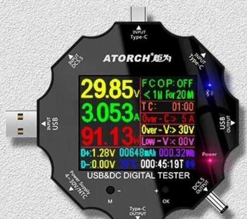 USB тестер Atorch UD18