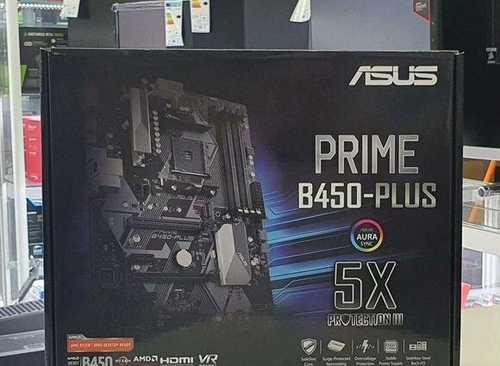 Материнская плата AM4 Asus prime B450-plus