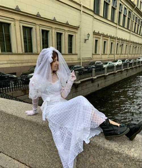 Винтажное свадебное платье