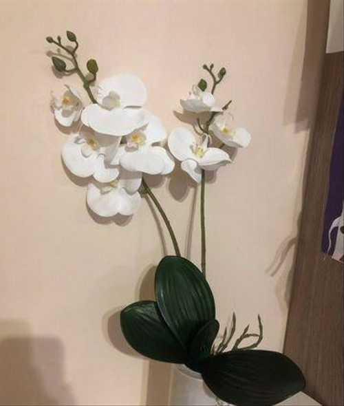 Искусственные цветы Орхидея из латекса