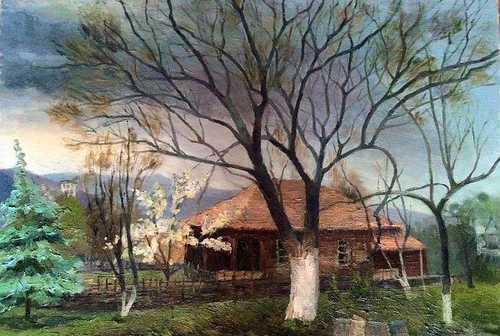 Картина "Грузия. Старый мингрельский домик"