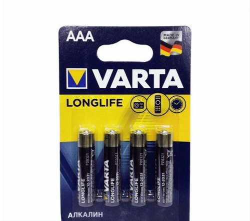 Батарейка varta LR03/4BL long life 4103 (4 шт. в у