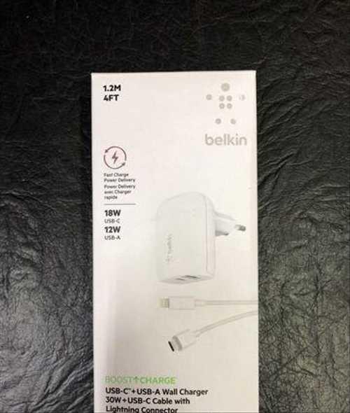 Сетевое зар./устр. Belkin F7U097vf04-APL 6A (PD)