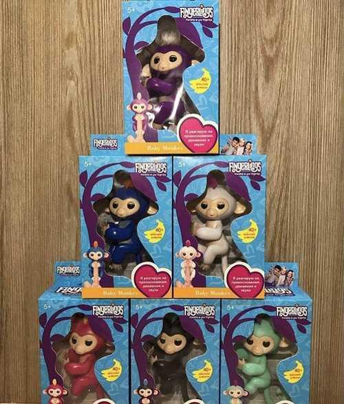 Интерактивные обезьянки Fingerlings