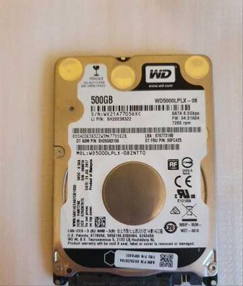 Жесткие диски 2,5" HDD / sshd / SSD