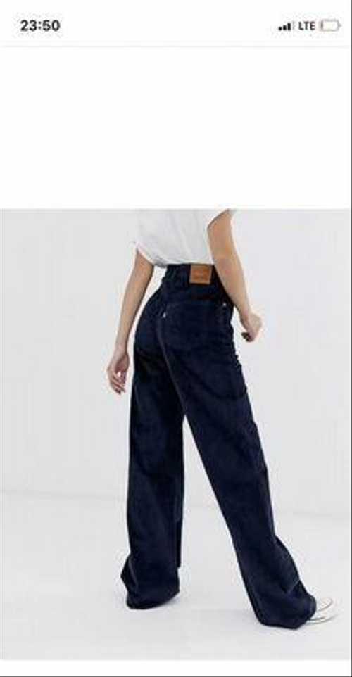 Джинсы levis ribcage wide leg 25 женские