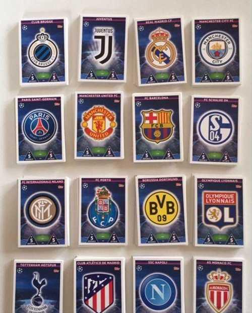 Футбольные карточки Topps "Champions league 18-19"