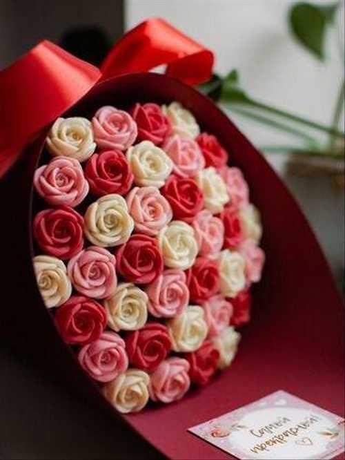 Съедобные шоколадные розы букеты цветов доставка