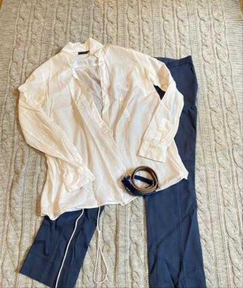 Брюки Diana von Furstenberg, рубашка Massimo Dutti