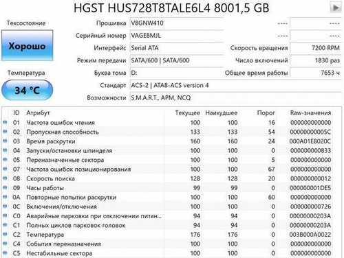 Жесткий диск WD Ultrastar 8TB