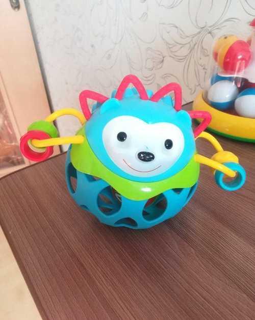 Ёжик мячик погремушка