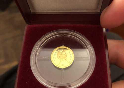 Золотая монета 25 рублей 1994 года