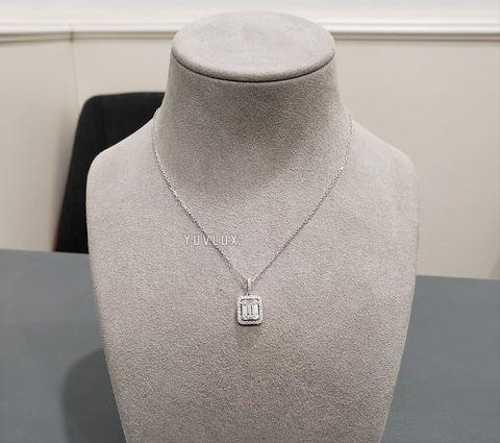 Золотая подвеска с бриллиантами 0.84 ct