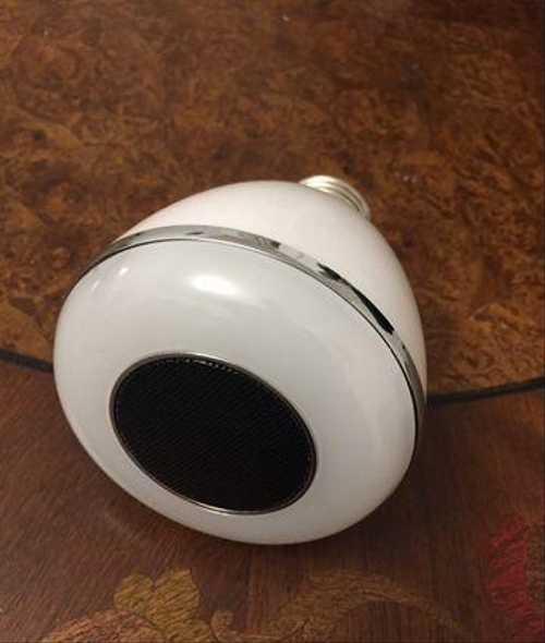 RGB bluetooth лампа с динамиком