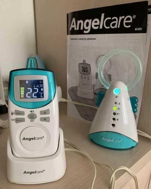 Радионяня + монитор дыхания 2 в 1 AngelCare AC401