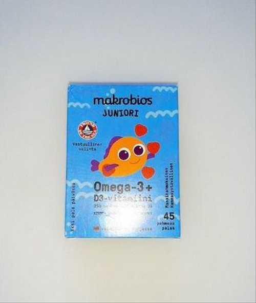 Витамины Makrobios Juniori Omega-3+D3