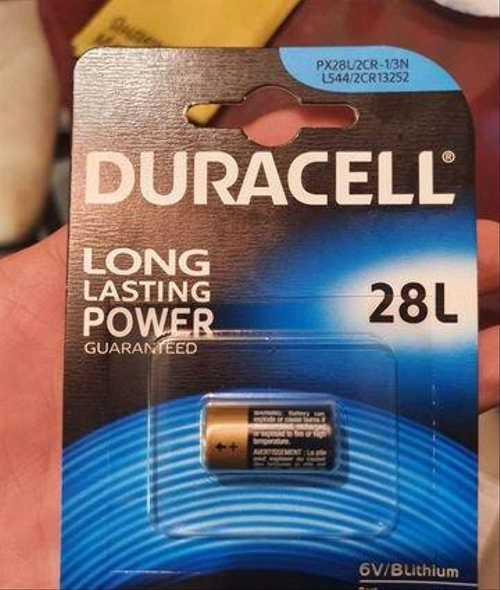 Элемент питания Duracell 28L Lithium 6V