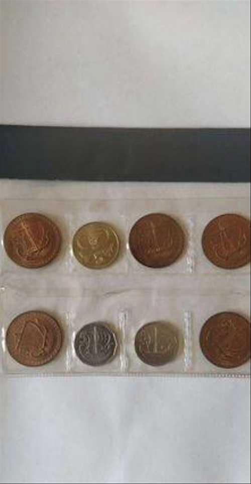 Набор монет Кипра 8 шт