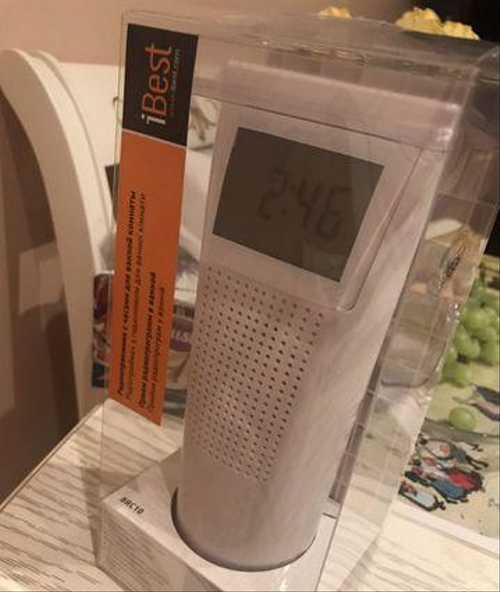 Радиоприемник с часами для ванной Ibest