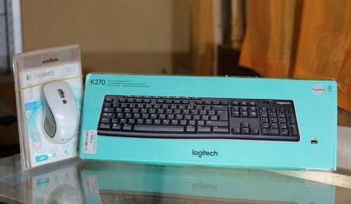 Беспроводная мышь и клавиатура Logitech