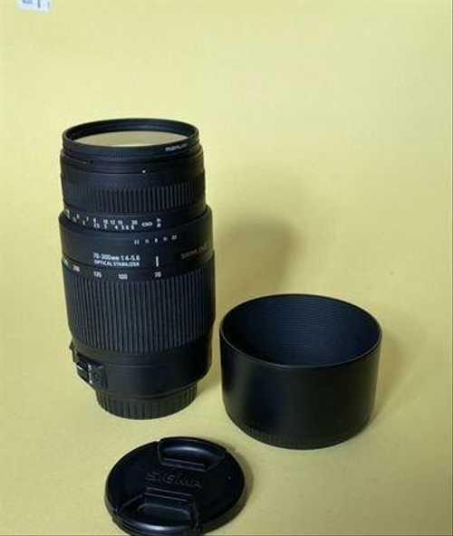 Объектив Sigma 70-300mm 4-5.6 для Canon