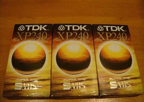 Видеокассеты запечатанные TDK XP-240 S-VHS новые