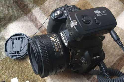 Nikon d3100 + Nikkor 35мм f1.8 + штатиф, пульт