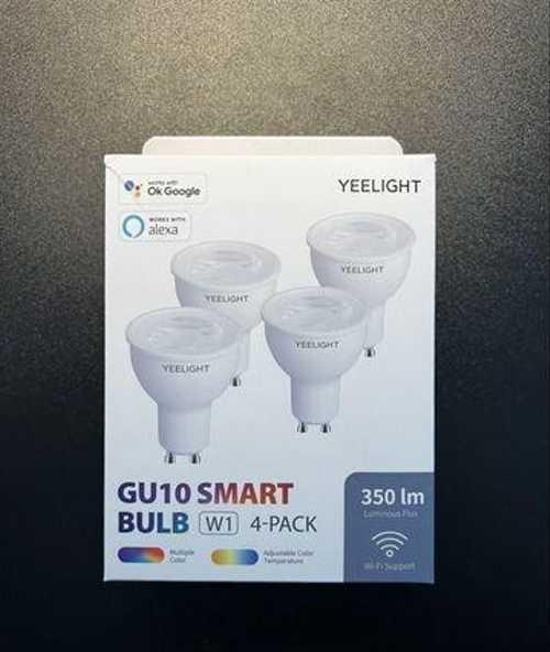 Умные лампочки Yeelight GU10 Smart Bulb RGB 4 шт