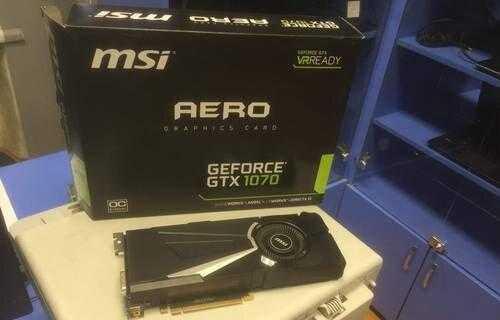 Видеокарта MSI aero GeForce GTX 1070 8 Gb