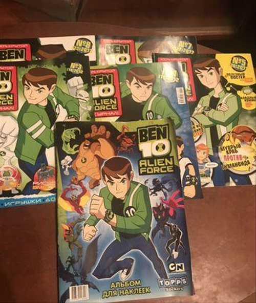 Комиксы Ben 10 и альбом с наклейками
