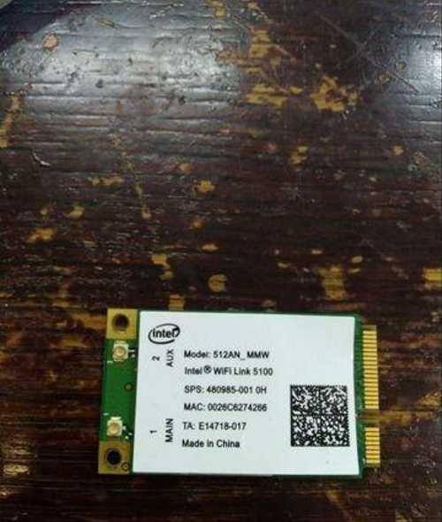 Wi-Fi модуль - Intel WiFi Link 5100