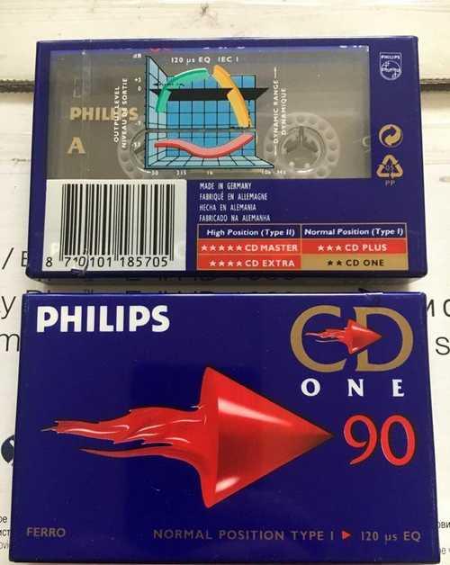 Аудиокассеты новые Philips 90минут